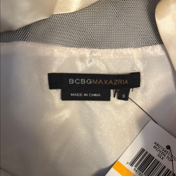 BCBGMaxAzria | Tops | Bcbg Max Azria Cream Sheer Ruffled Blouse | Poshmark
